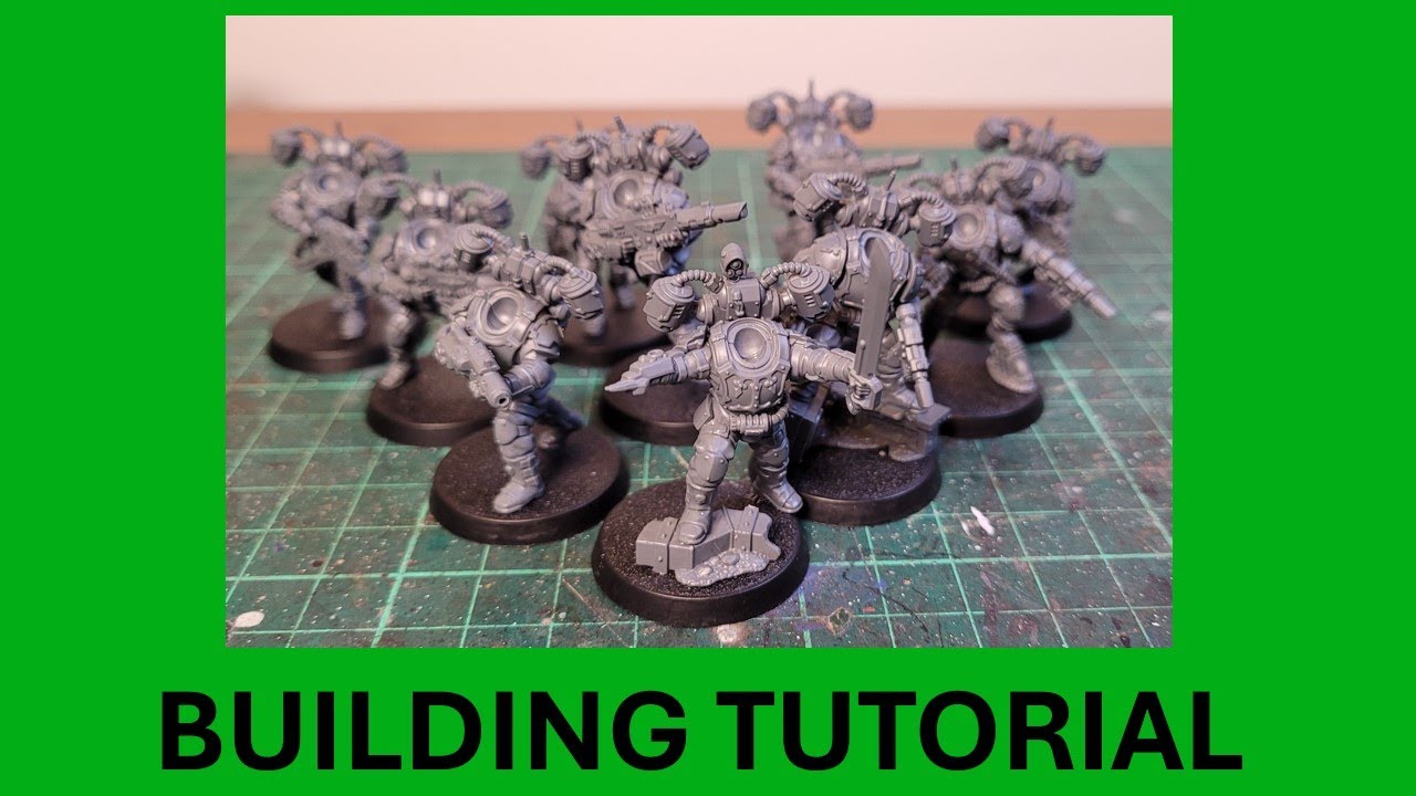 Building Tutorial Tempestus Aquilons Astra Militarum Kill Team 40k