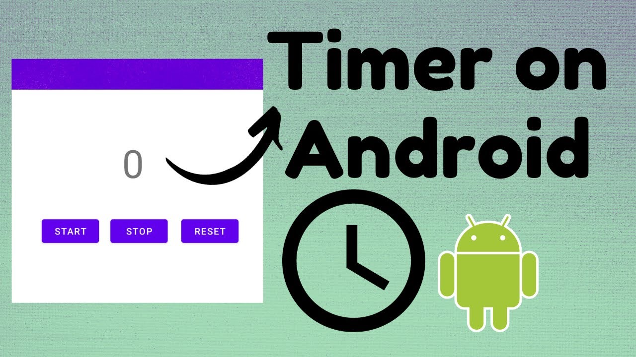 Timer On Android Techviewhub Android Studio Youtube