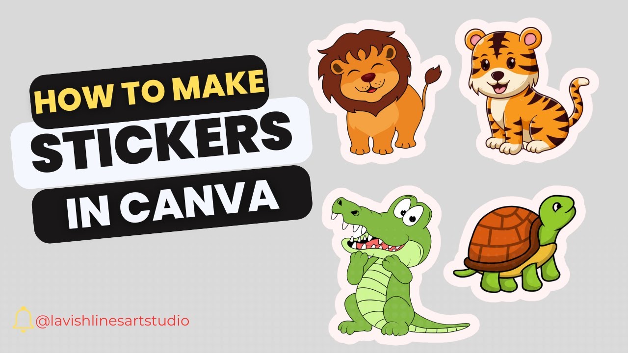 How To Make Stickers In Canva Tutorial For Beginners Youtube