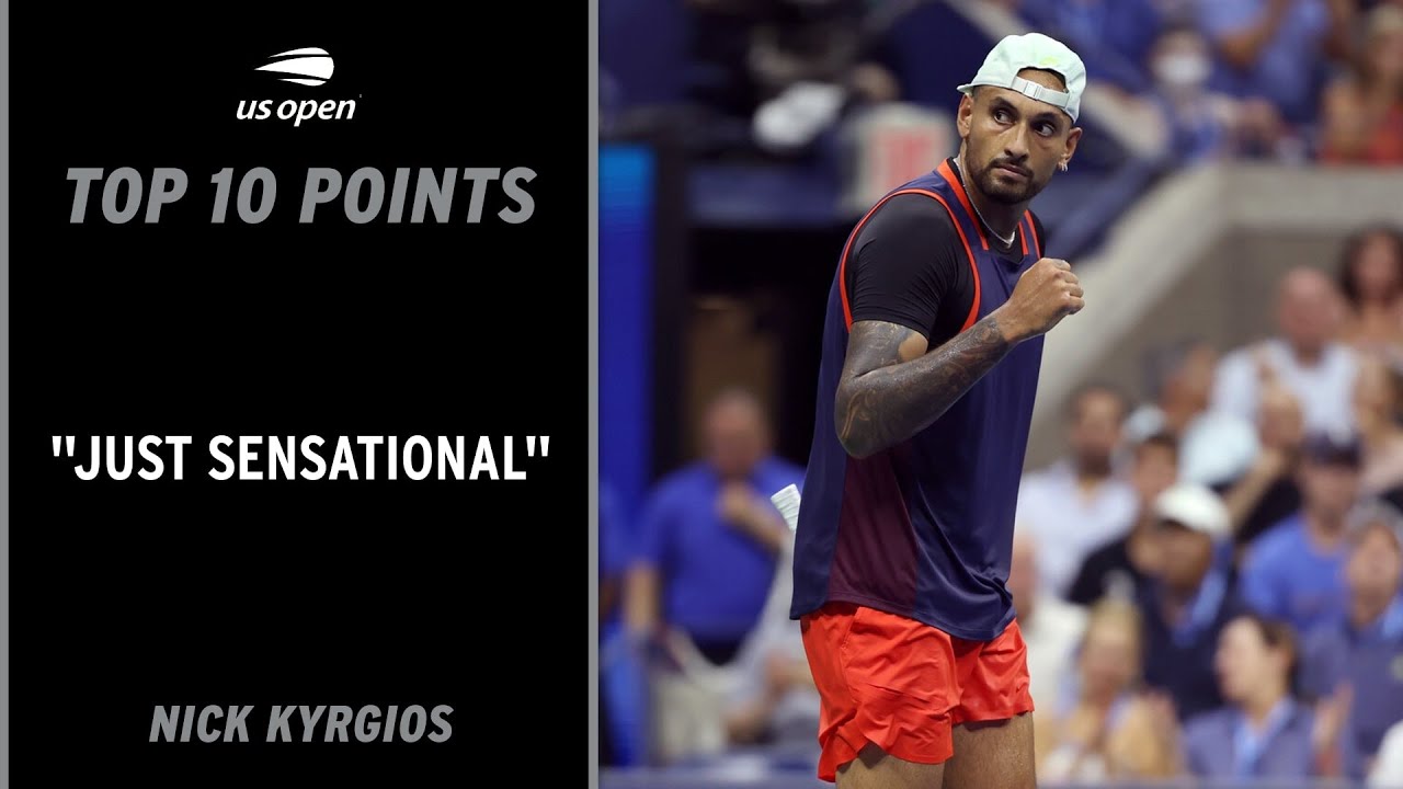 Nick Kyrgios Top 10 Points From Week 1 2022 Us Open Youtube