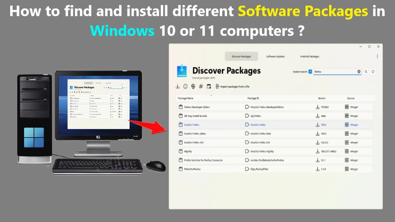 How To Find And Install Different Software Packages In Windows 10 Or 11