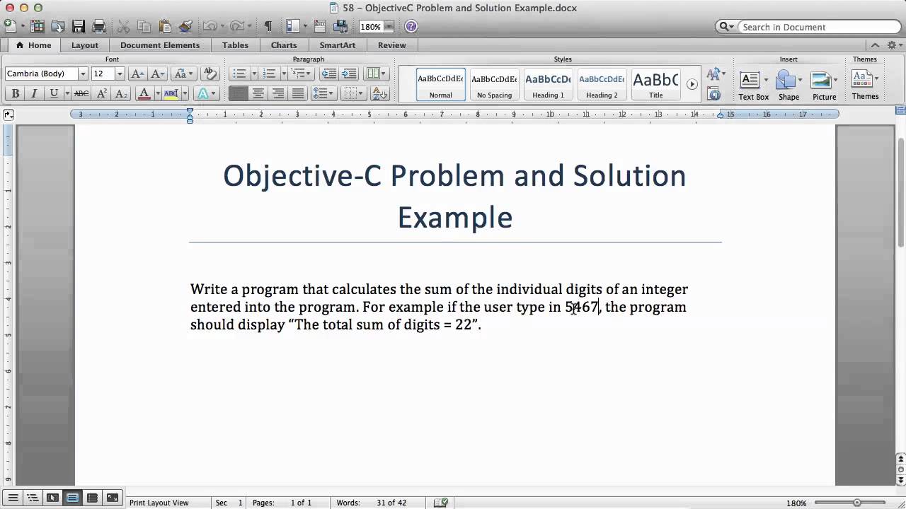 Objective C Tutorials 61 Problem And Solution Example Youtube
