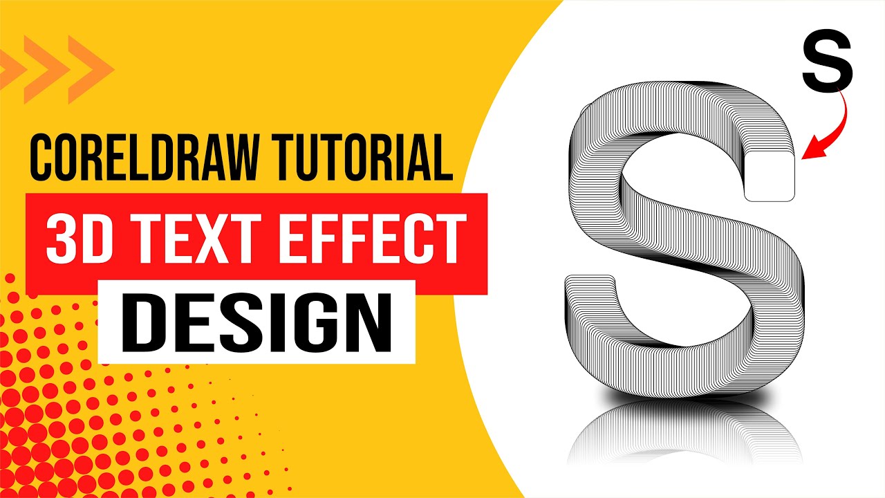 East Way To Create 3d Typography Effect With Blend Tool In Coreldraw