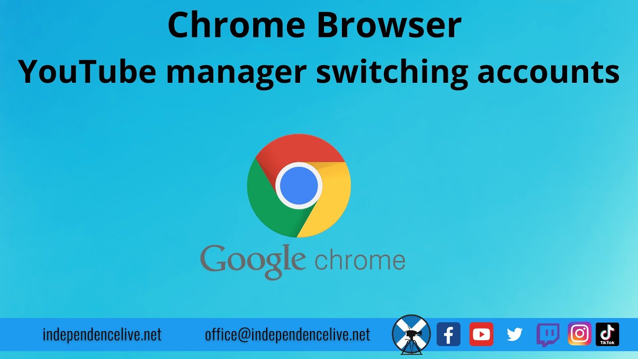 Youtube Manager Switching Accounts Using Chrome Browser Youtube