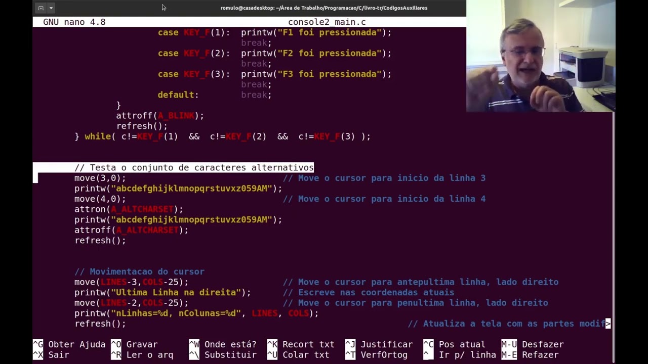 Exemplo Com Ncurses Youtube