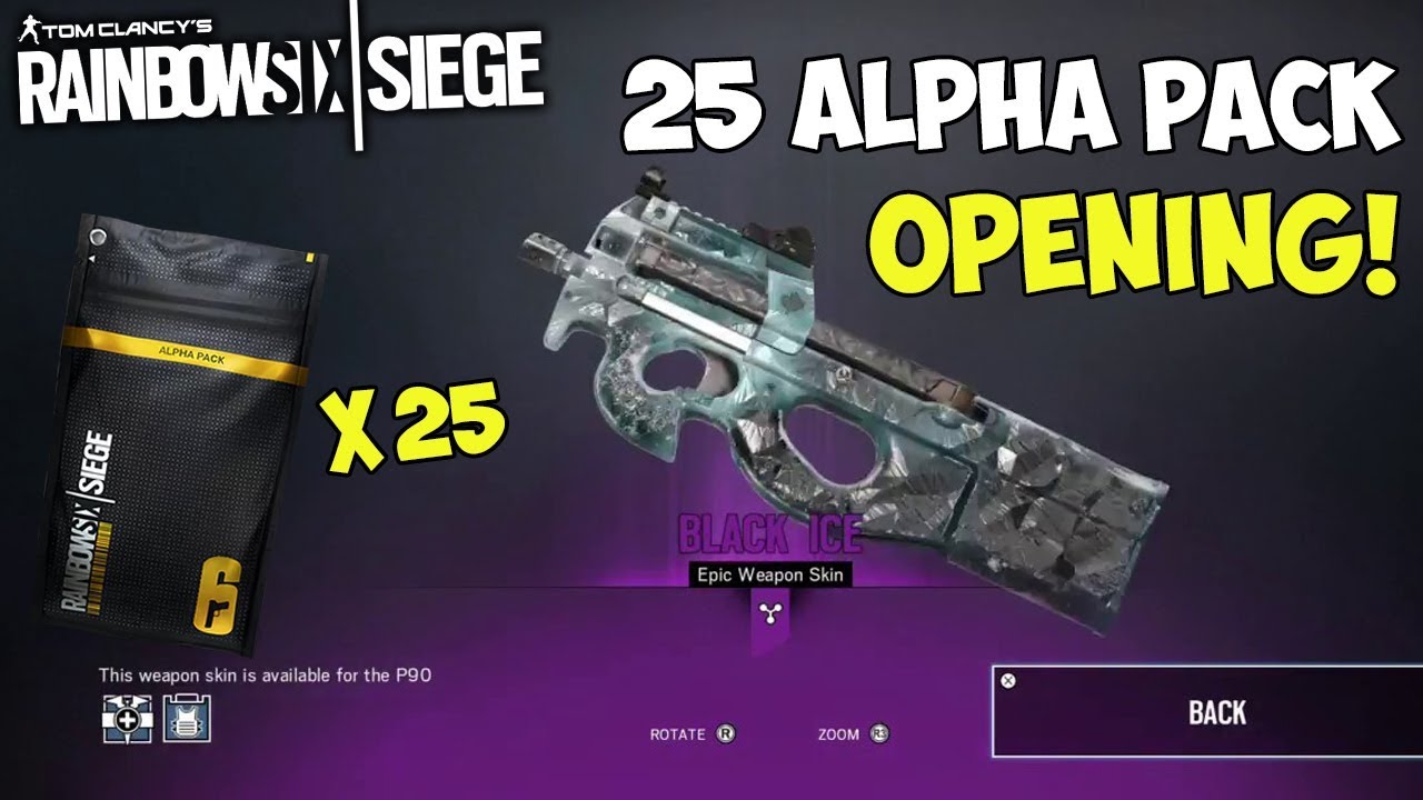 25 Alpha Pack Opening I Called Black Ice Rainbow Six Siege Youtube