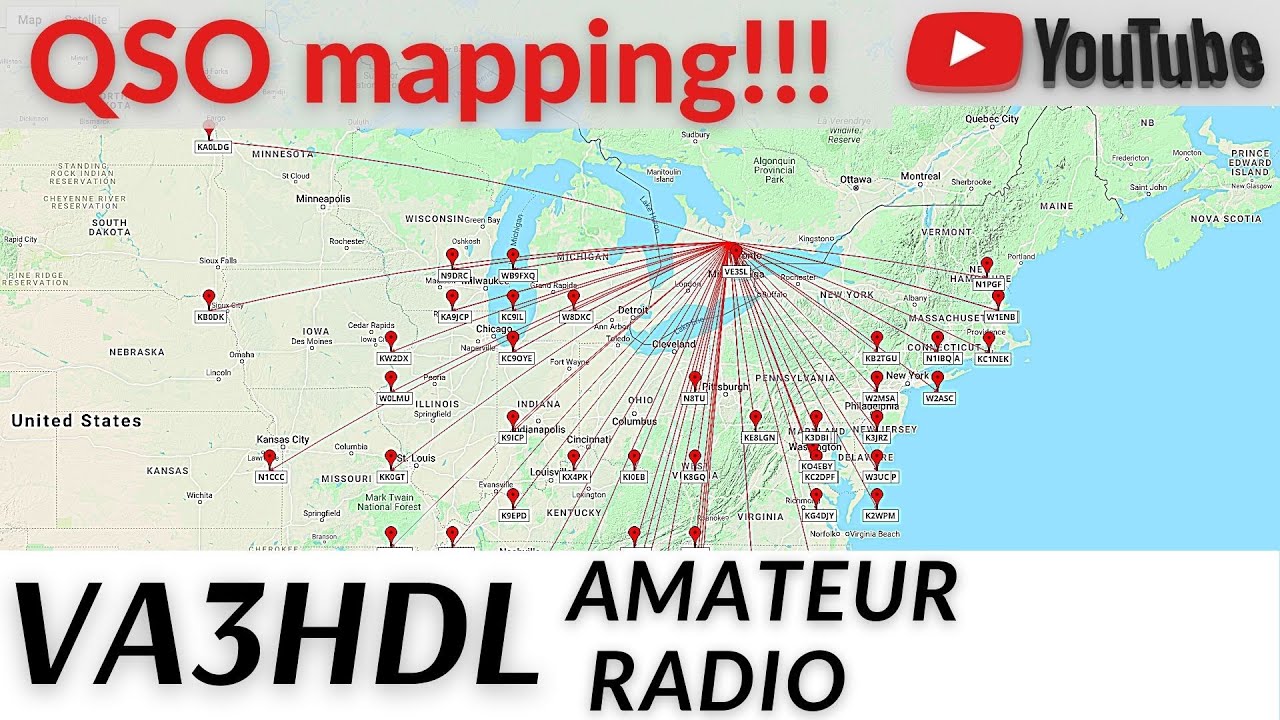 Qsos Mapping With Qsomap Org Youtube