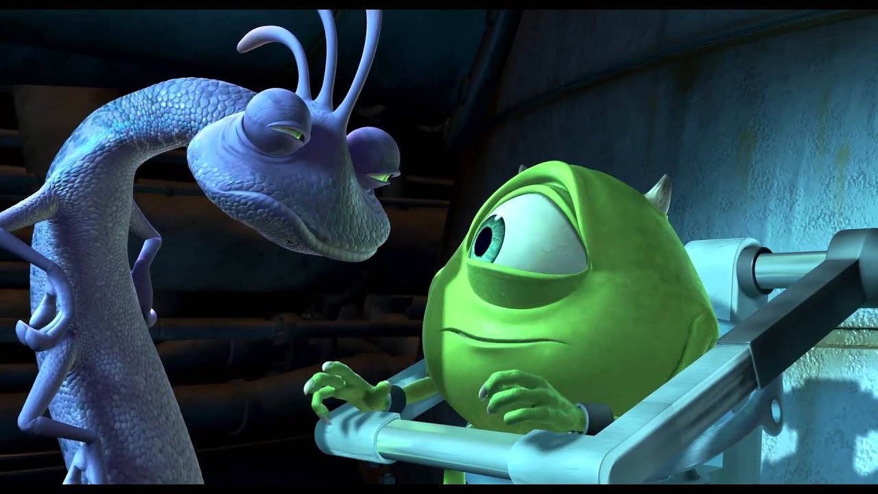Monsters Inc Randall Uses The Scream Extractor On Mike Youtube