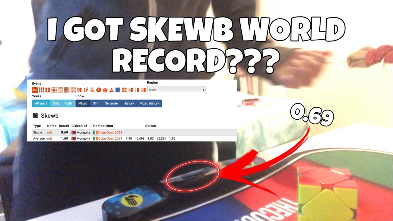 I Got Skewb World Record Youtube