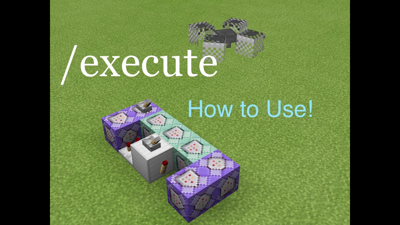 How To Use The Execute Command In Minecraft Bedrock Youtube