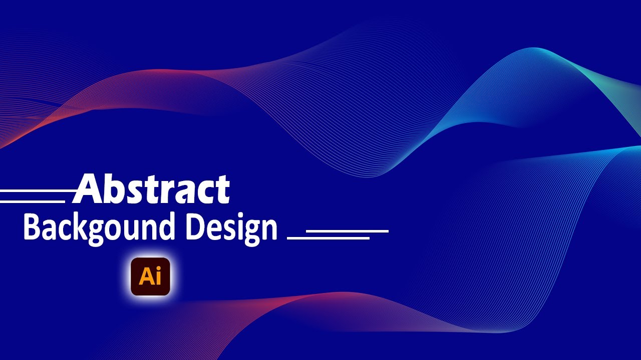 Design Stunning Line Backgrounds Adobe Illustrator Tutorial 2025