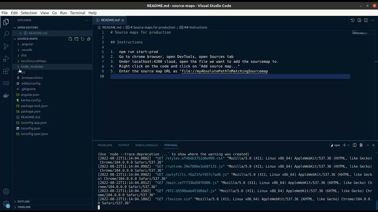 Angular Add Source Maps Locally Youtube