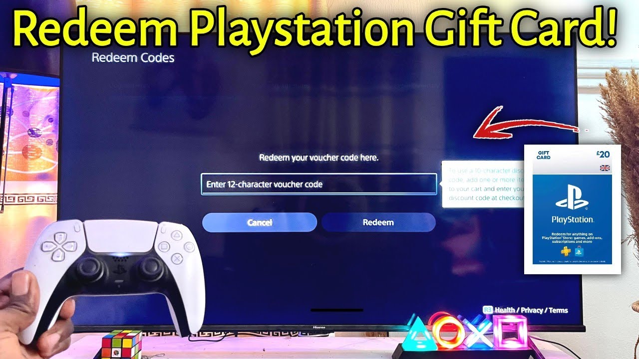 How To Redeem Playstation Gift Card On Ps5 Youtube