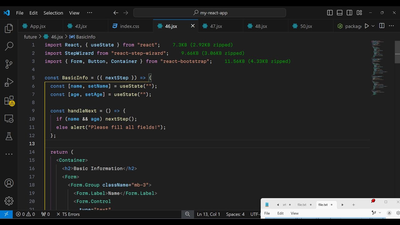 Build A React Js Multi Step Registration Form With Validation In