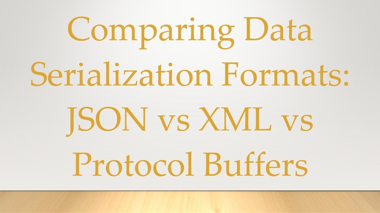 Comparing Data Serialization Techniques Json Vs Xml In Python