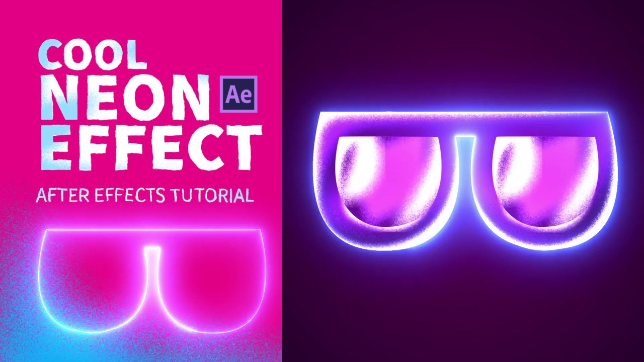 Neon Effect After Effects Tutorial Youtube