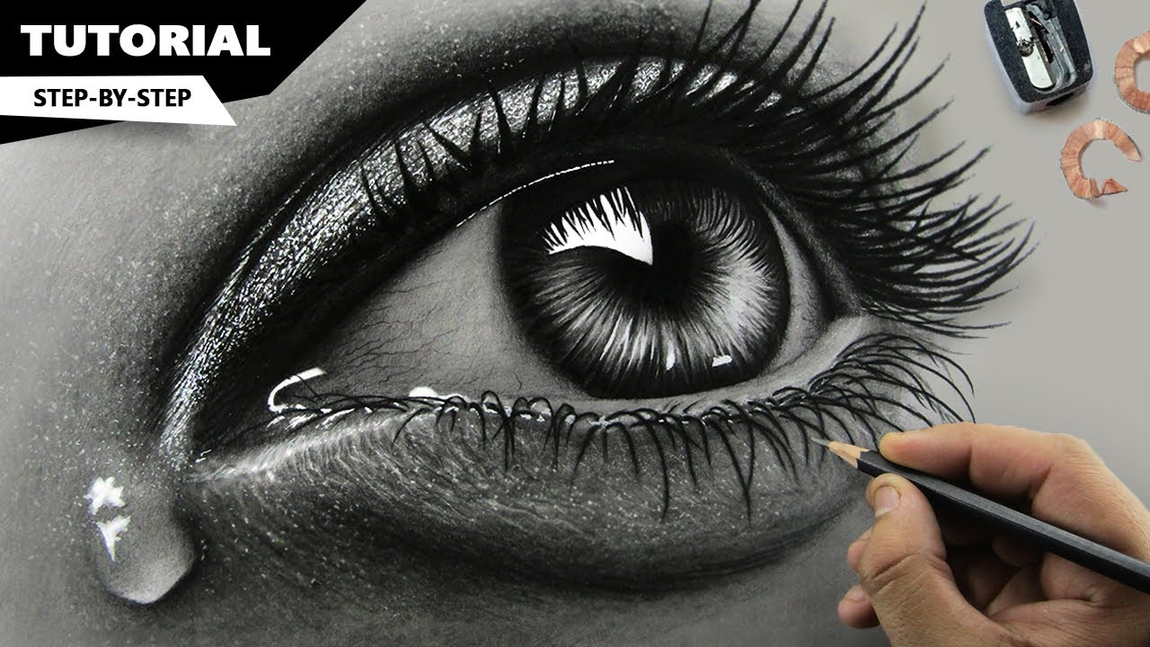 How To Draw Hyper Realistic Eyes Step By Step Youtube