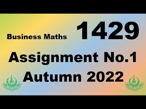 Aiou Code 1429 Solved Assignment No 1 Autumn 2022 Youtube