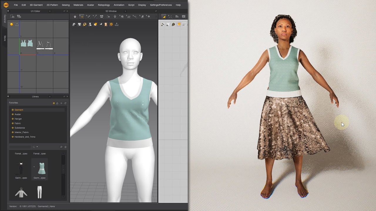 Marvelous Designer To Unreal Engine For Real Time Cloth Simulation