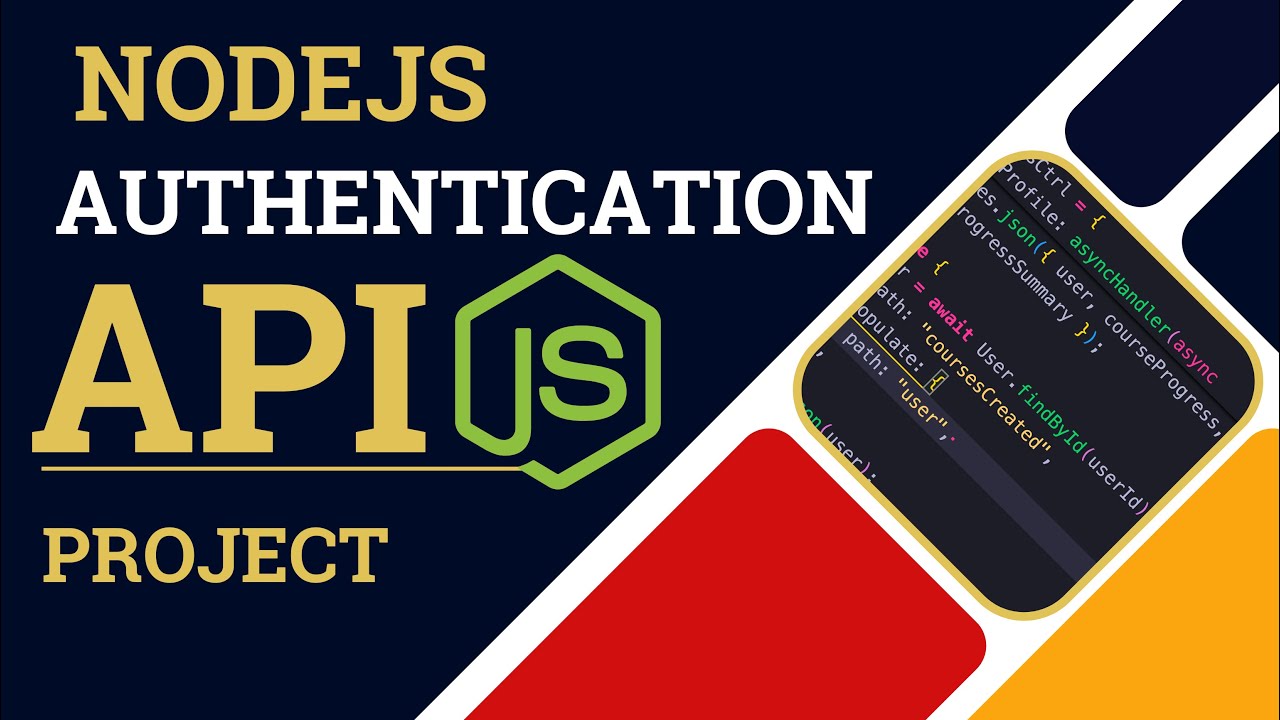 Nodejs Project Build Authentication Api Project Youtube