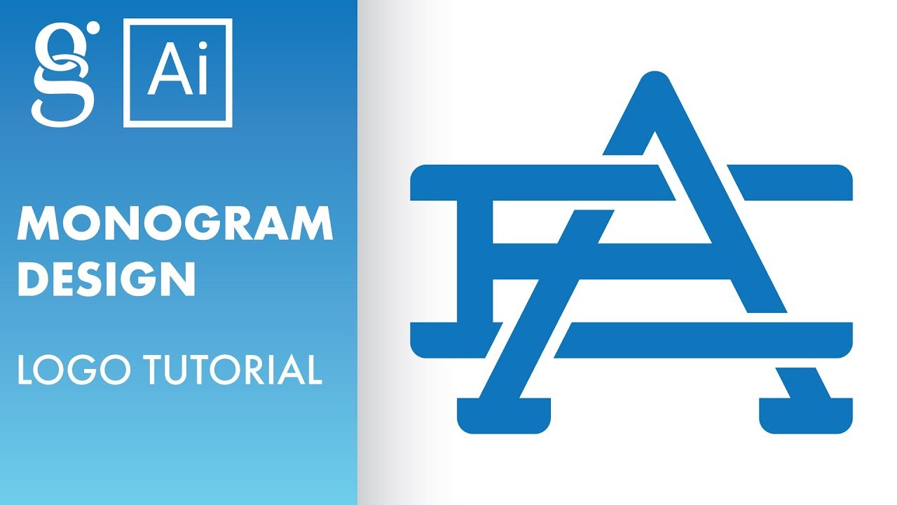 Illustrator Tutorial Monogram Logo Design Youtube
