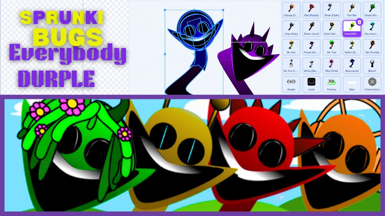How To Make A Bug Tutorial Sprunki Everybody Durple In Original Phase
