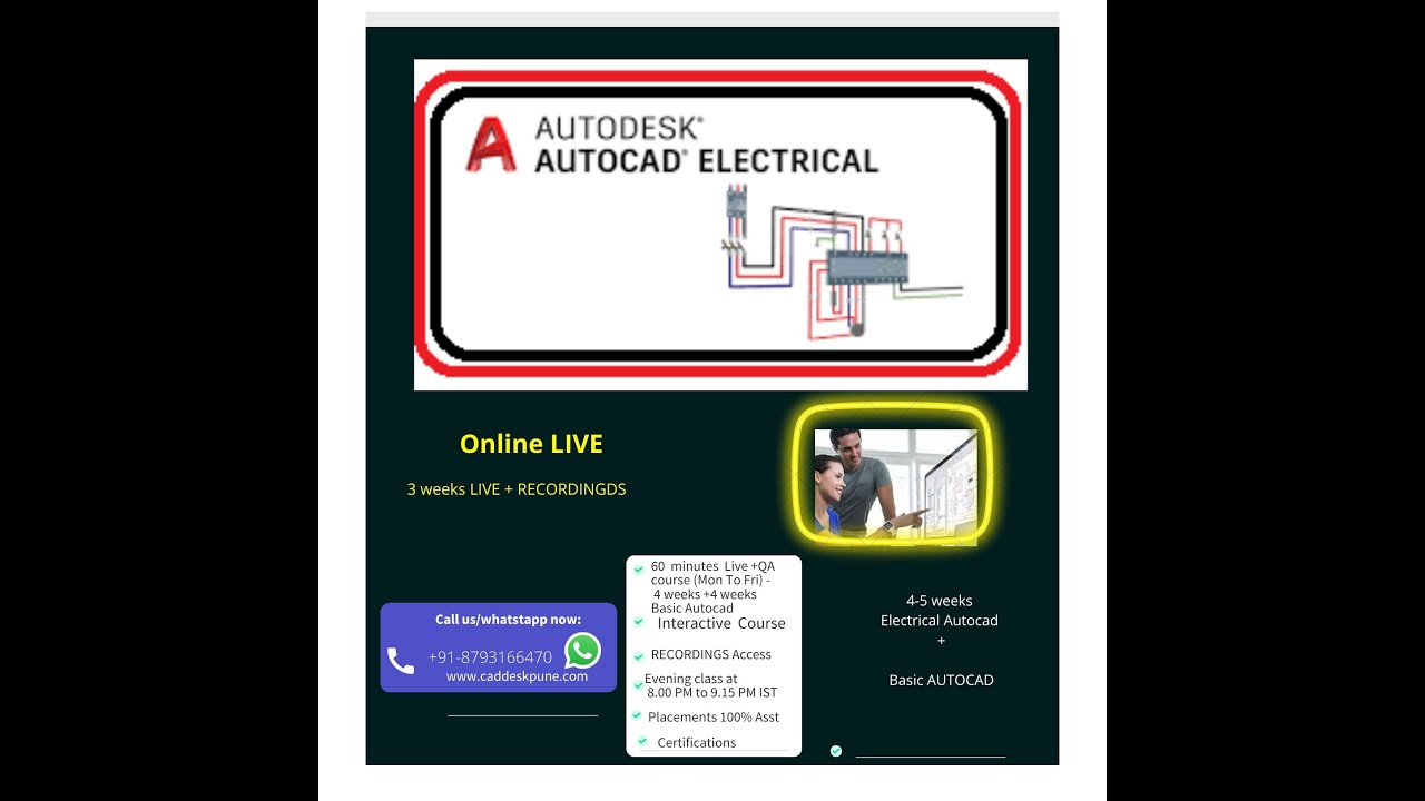Electrical Autocad Training Design Courses Youtube