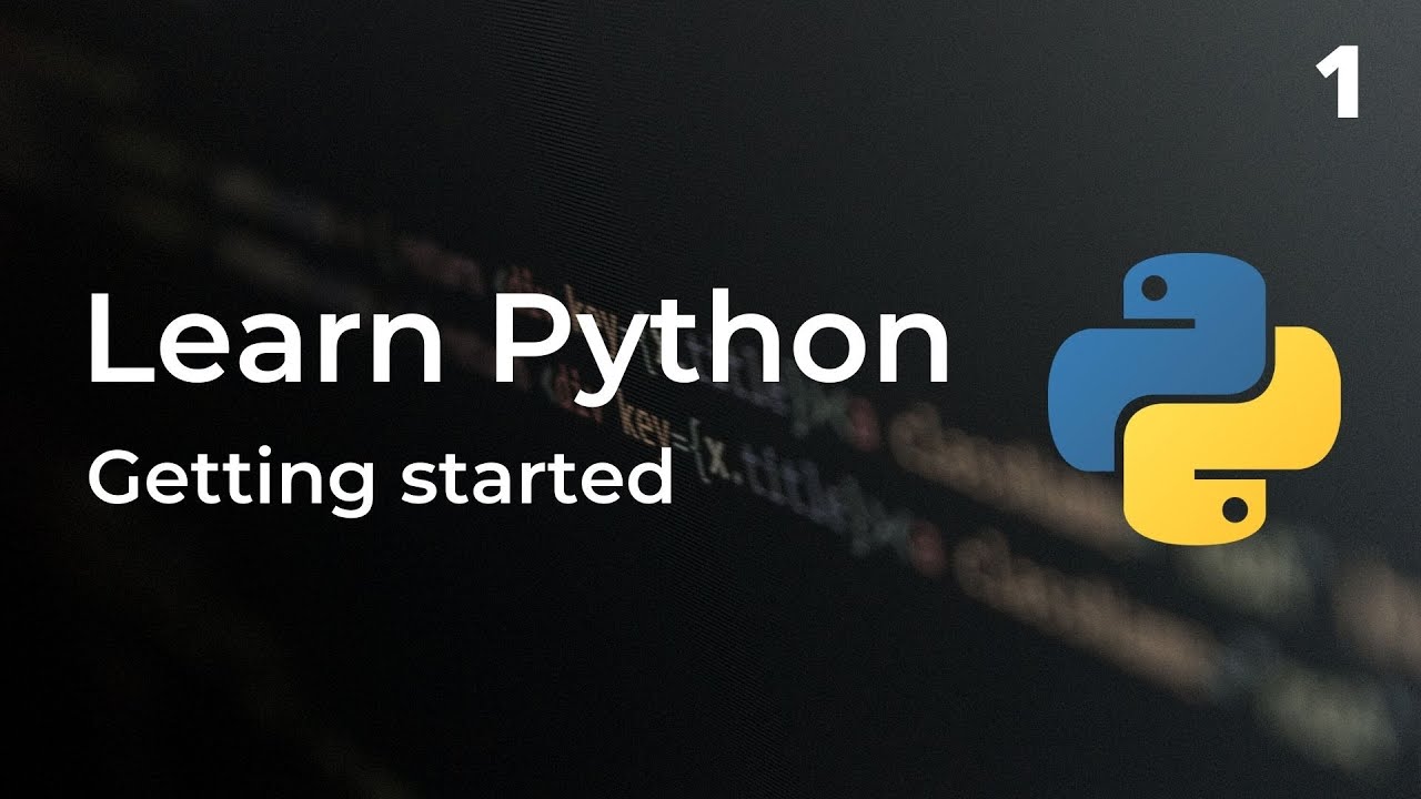 Learn Python Your First Programme Lesson 1 Youtube
