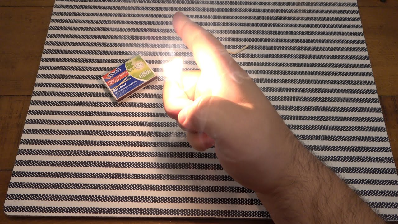 Party Trick How To Light A Match Using Only Your Fingernail Youtube