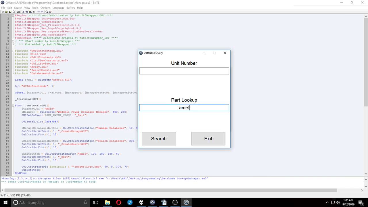 Database Demo Youtube