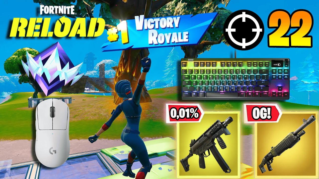 Fortnite Reload High Kill Solo Ranked Win Full Gameplay Keyboard
