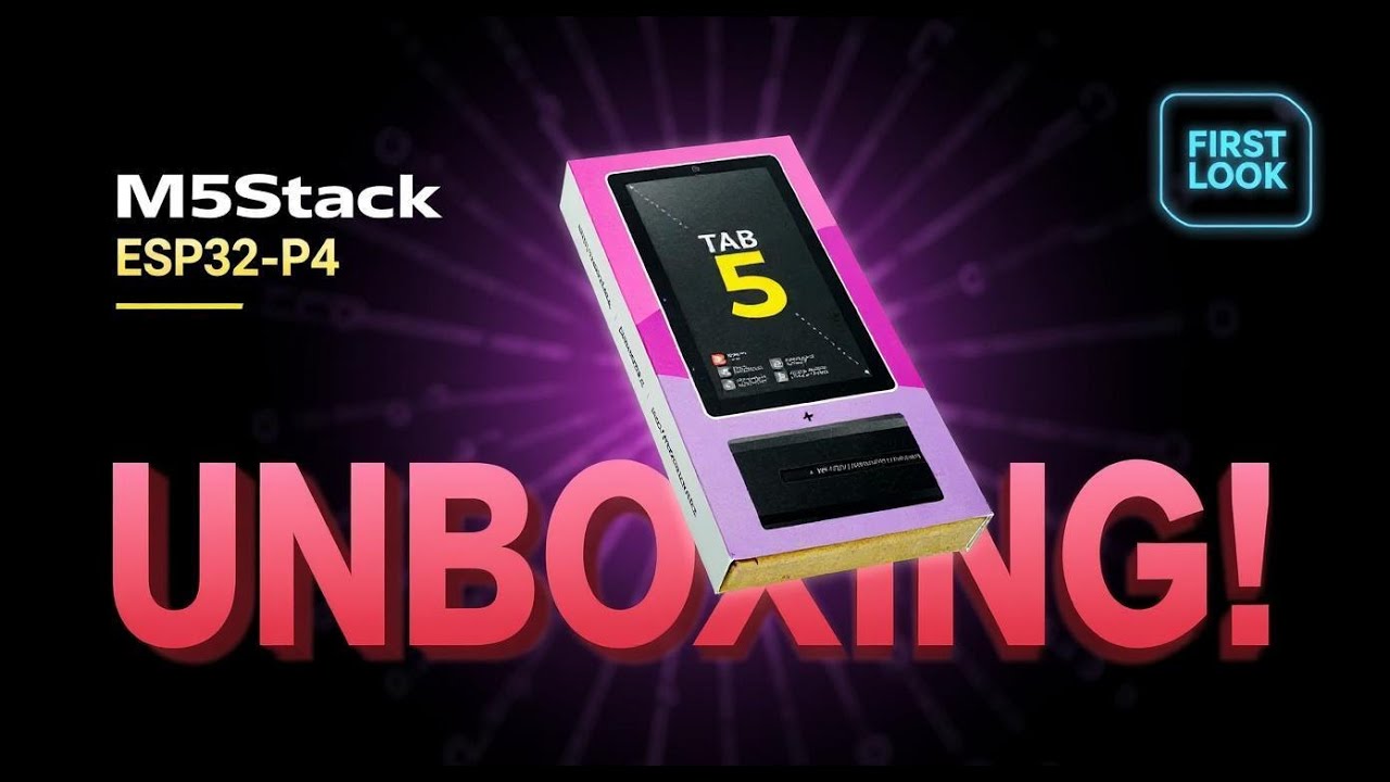 M5stack Tab5 Unboxing Esp32 P4 Iot Development Kit With 5 Touch