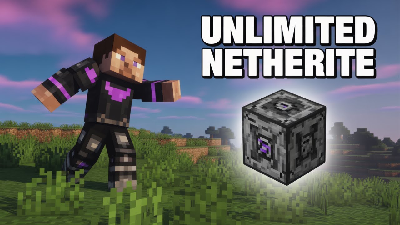 How I Got Unlimited Netherite In Minecraft Bedrock Edition Youtube