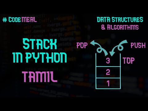 Stack Python Data Structures Algorithms Tamil Youtube