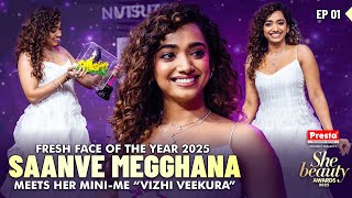 Cutest Saanve Megghana Vizhi Veekura Barbie Girl She Beauty Awards 2025 ...