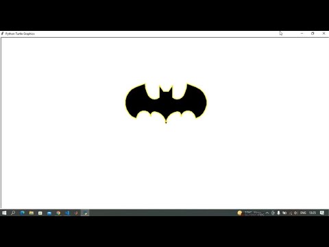 Create Batman Logo Using Python Turtle Batman Python Programming