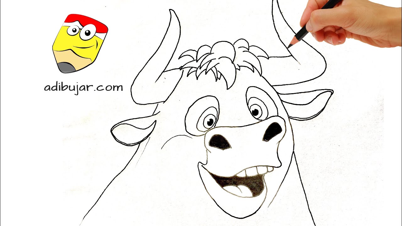 Ferdinand Cómo Dibujar A Ferdinand Toro A Lápiz Fácil Paso A Paso