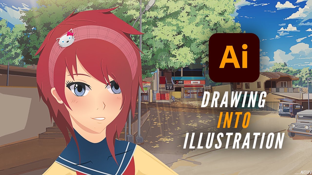 How To Draw Anime Using Adobe Illustrator
