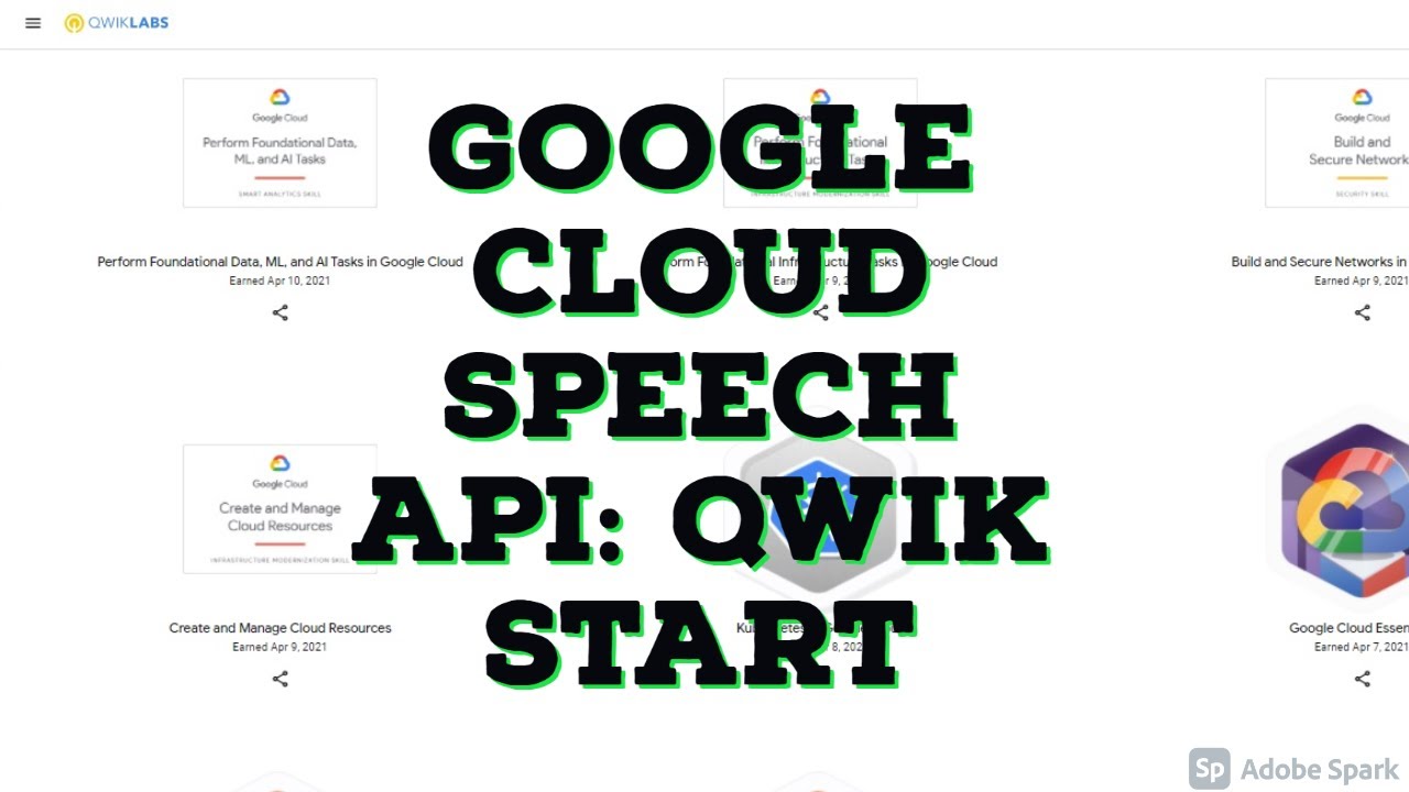 Google Cloud Speech Api Qwik Start Youtube