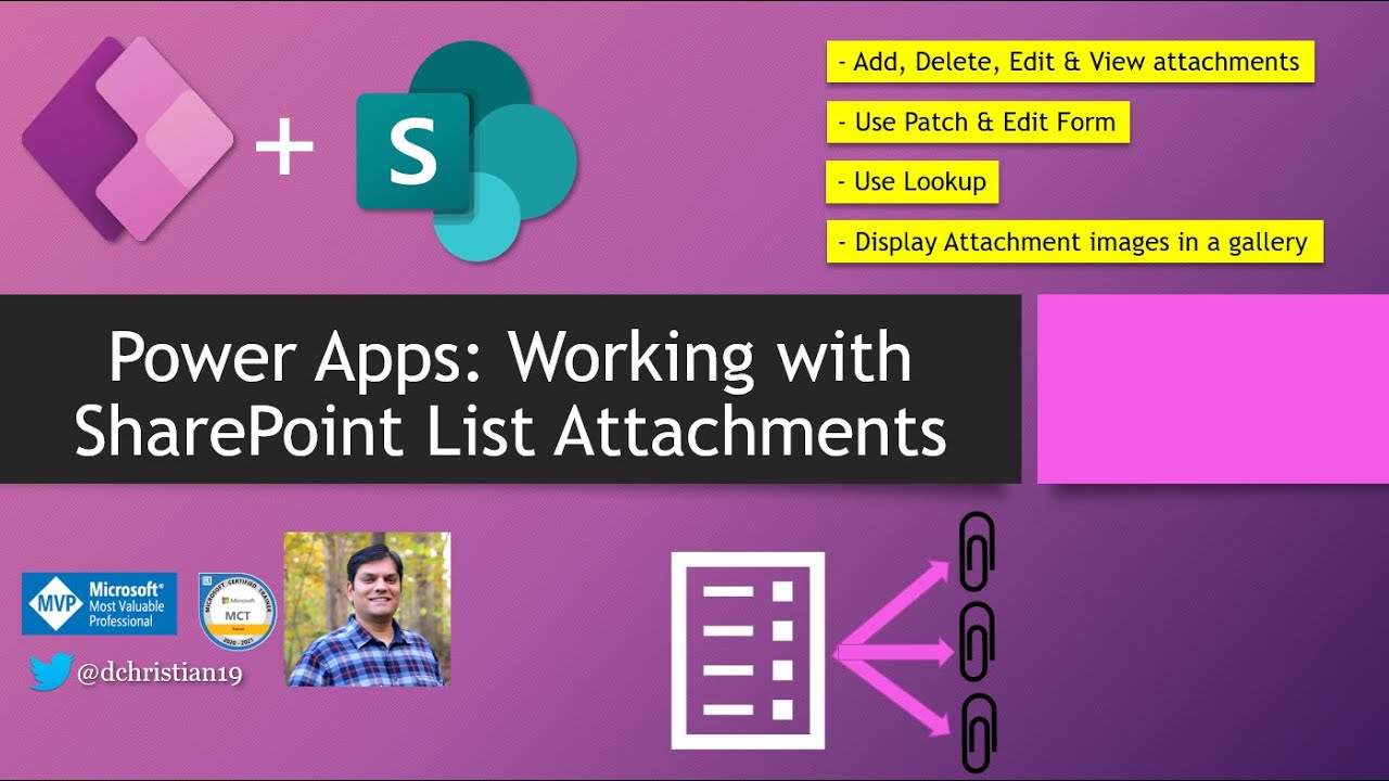 Power Apps Working With Sharepoint List Attachments Youtube