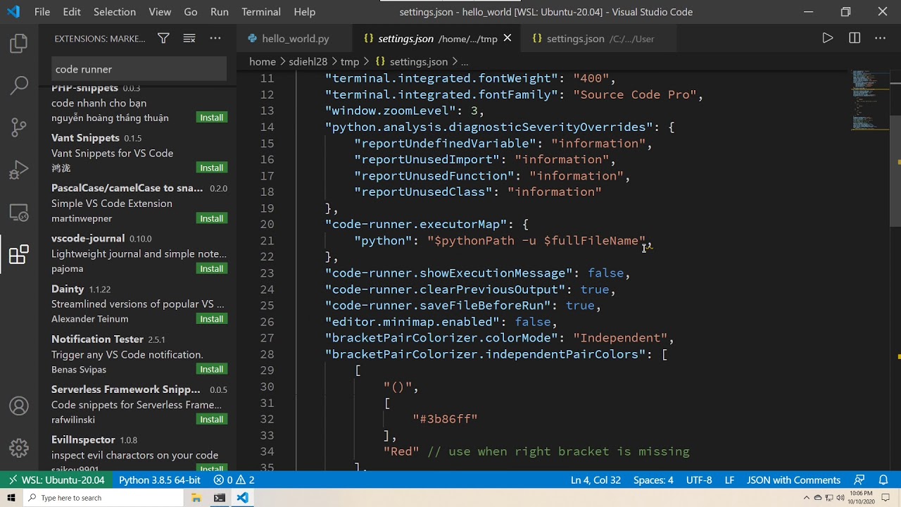 Vs Code Setup For Python Dev Youtube