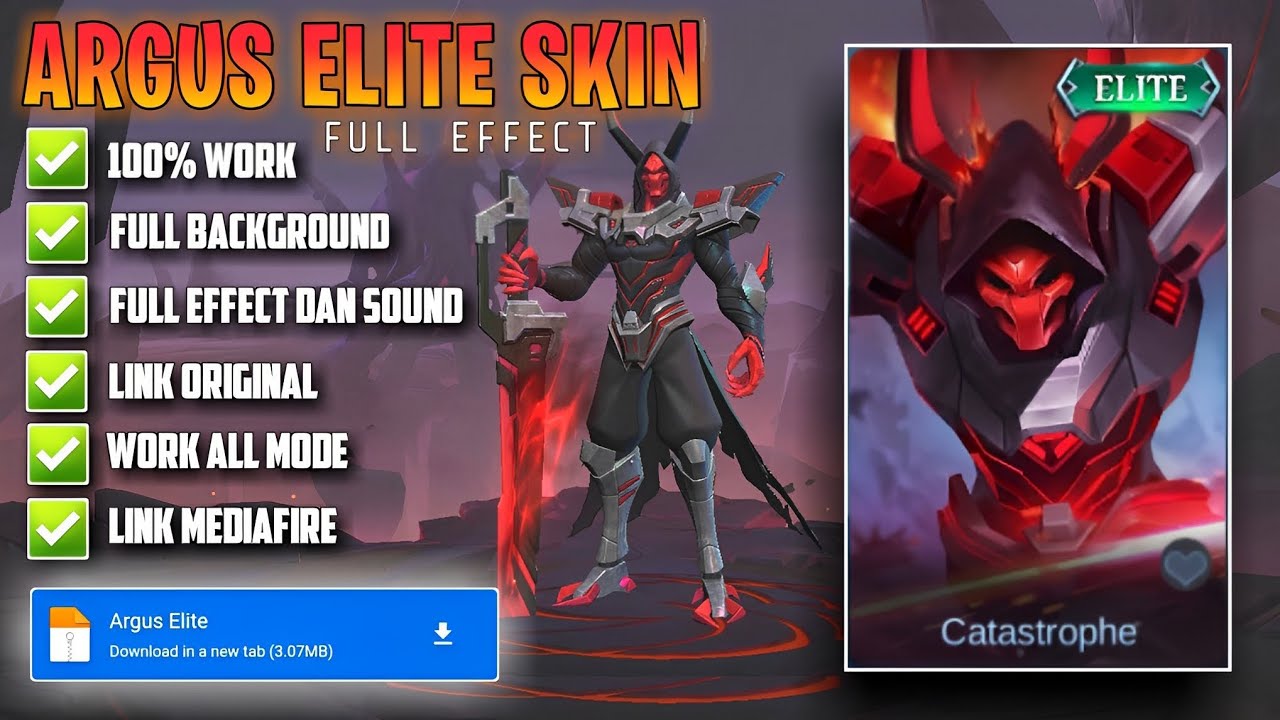 Script Skin Argus Elite Full Effect Dan Voice Patch Terbaru Youtube