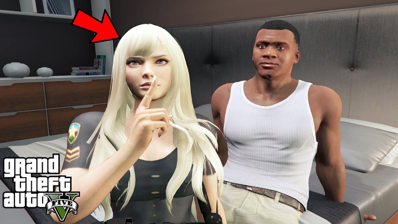 Franklin Got A Police Girlfriend In Gta 5 Funny Youtube