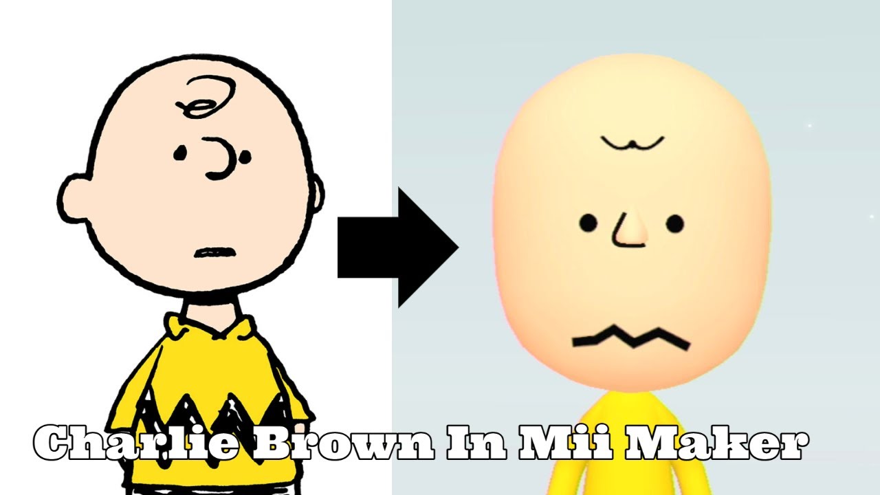 How To Make Charlie Brown In Mii Maker Youtube