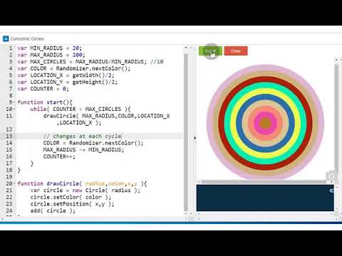 Concentric Circles With Javascript Youtube