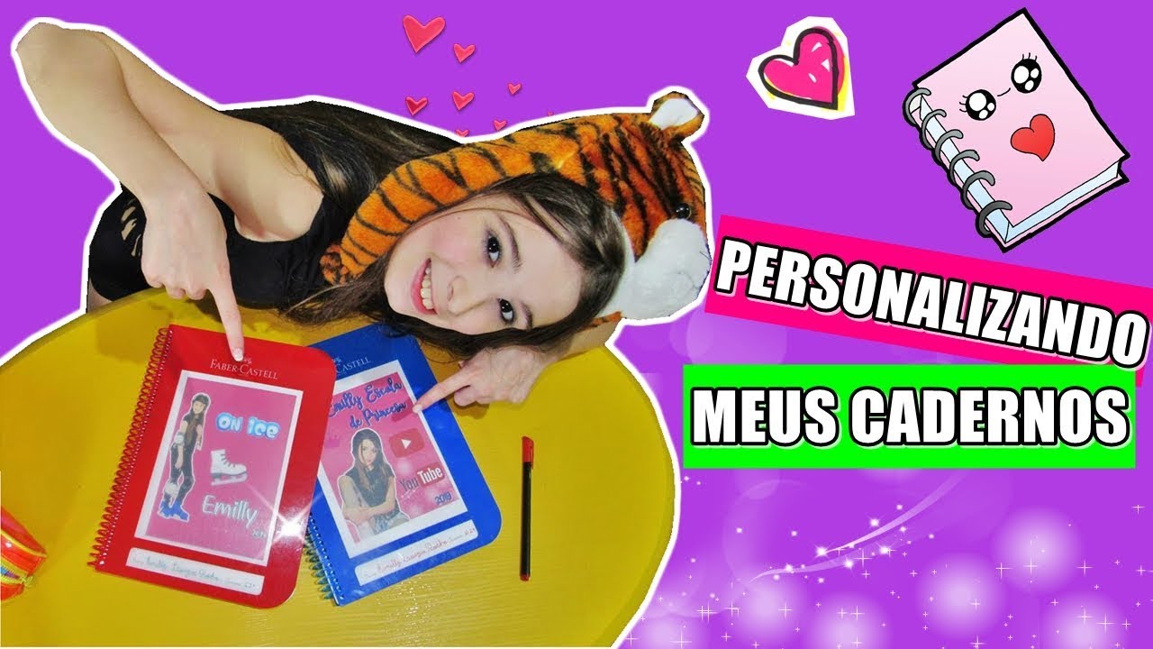 Personalizando Meus Cadernos Youtube