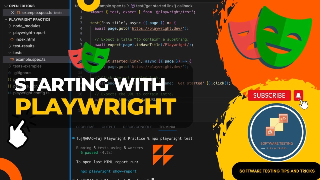 Playwright Tutorials For Beginners Install And Run First Script Youtube