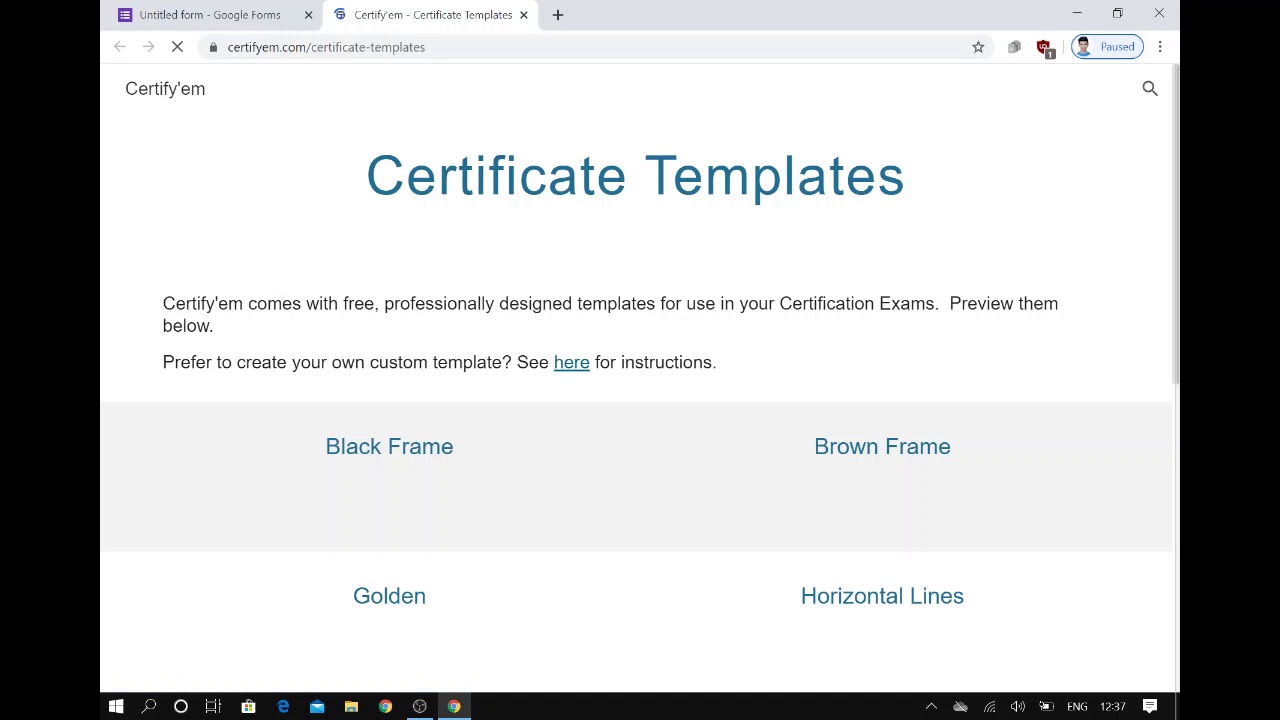 Certifyem Tutorial Generate Certificates Through Google Forms Youtube