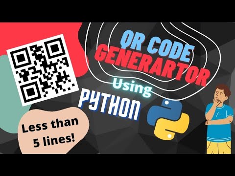 Qr Code Using Python Amazing Python Project Ideas Youtube