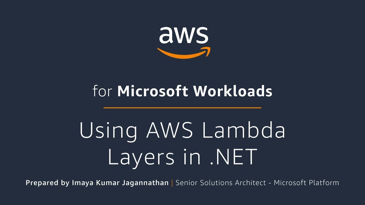 Using Aws Lambda Layers In Net Youtube